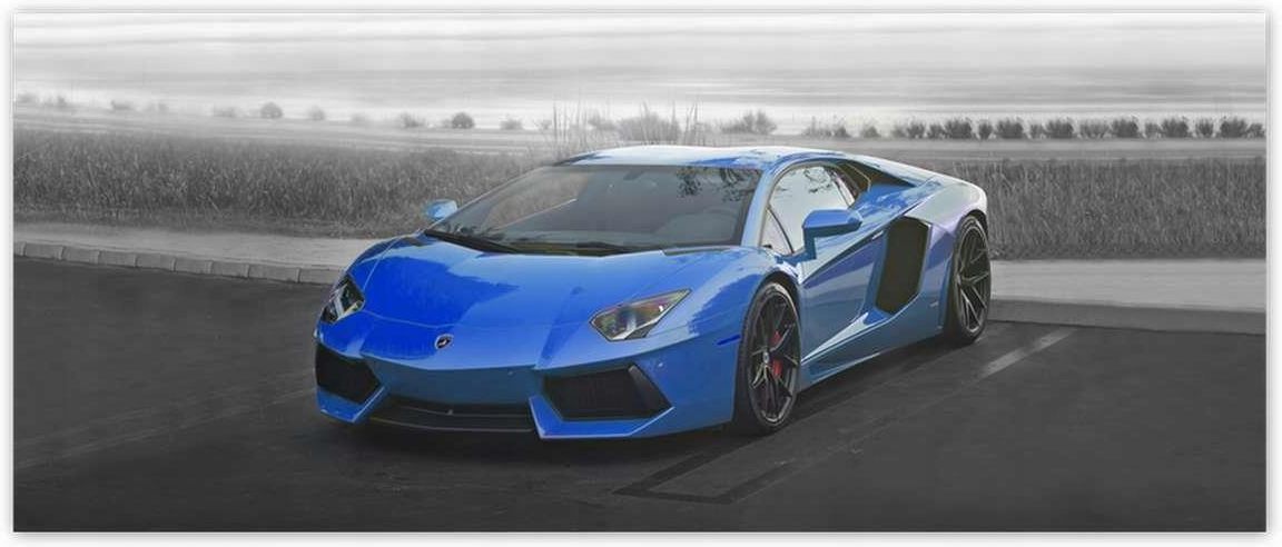 Zesmakiem Fototapety 250X104 Niebieskie Sportowe Auto 1880618798 ...