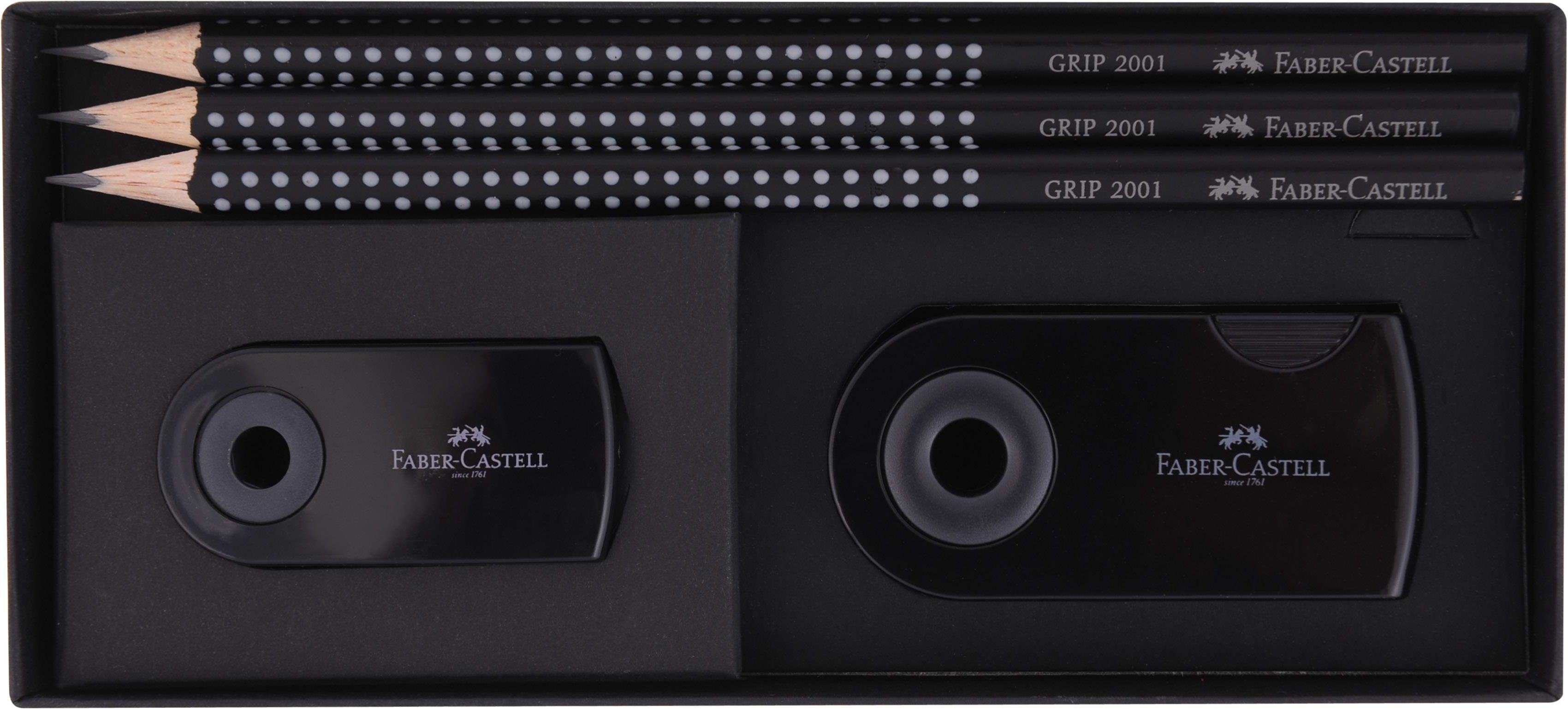 Faber Castell Zestaw Ołówków Black 3 Ołówki+Gumka Sleeve Mini ...