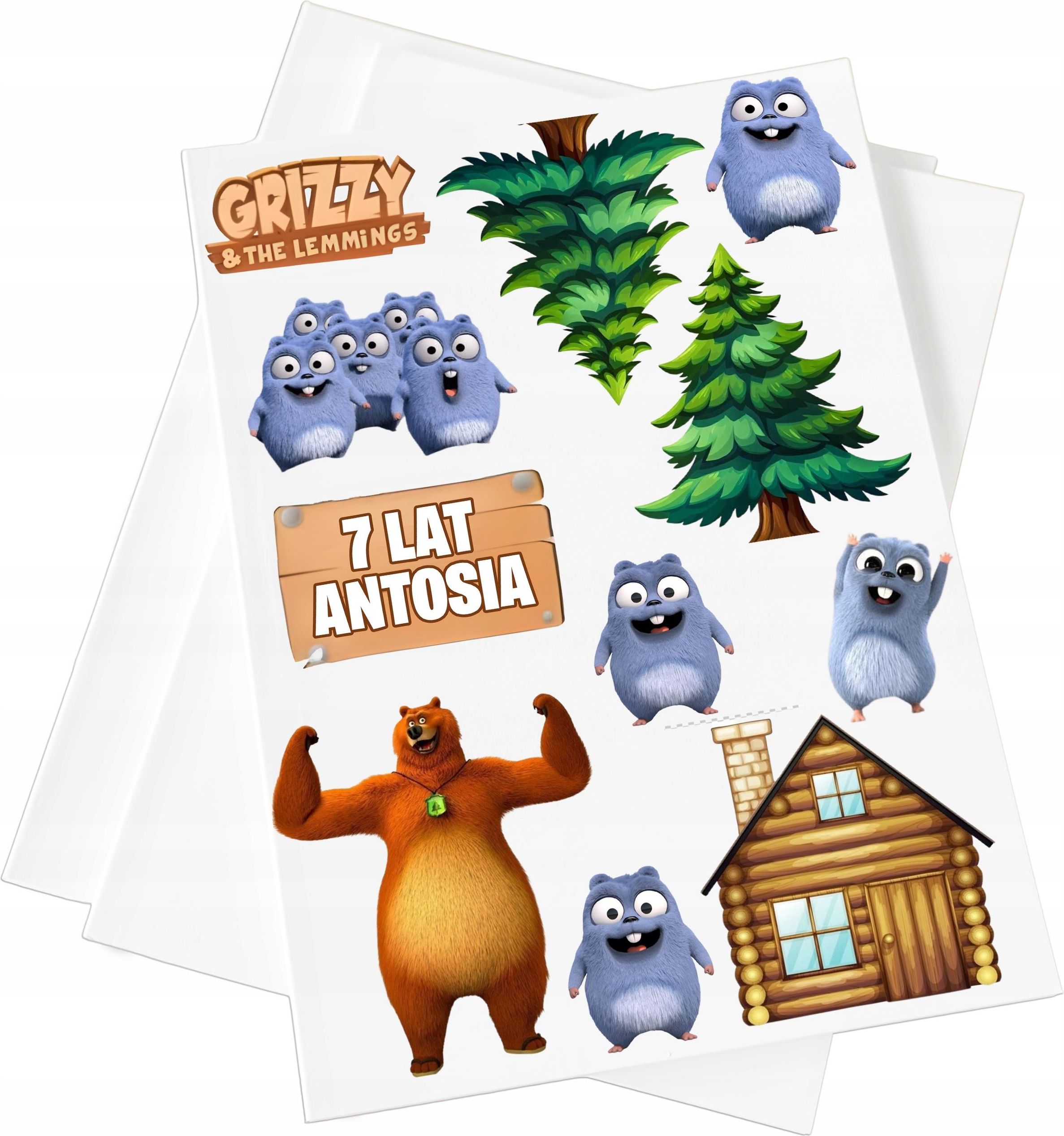 Waferspremium Wydruk Cukrowy Grizzly I Lemingi Grizzy Tabliczka Z ...