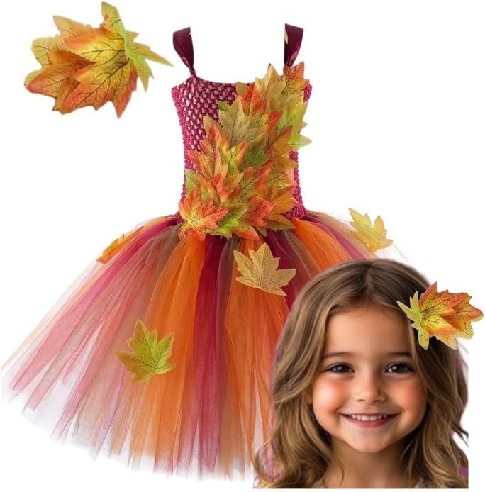 Strój Pani Jesień Przebranie Bal Jesieni Dyni Świeto Bajki 110-116 ...