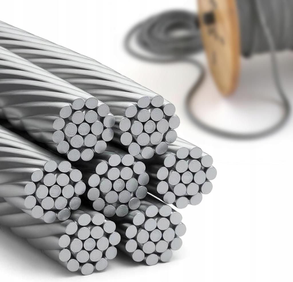 Dq-Pp Lina Linka Stalowa Nierdzewna Inox Kwasoodporna Wytrzymała 7x19 6mm 10m 1881809458 ...