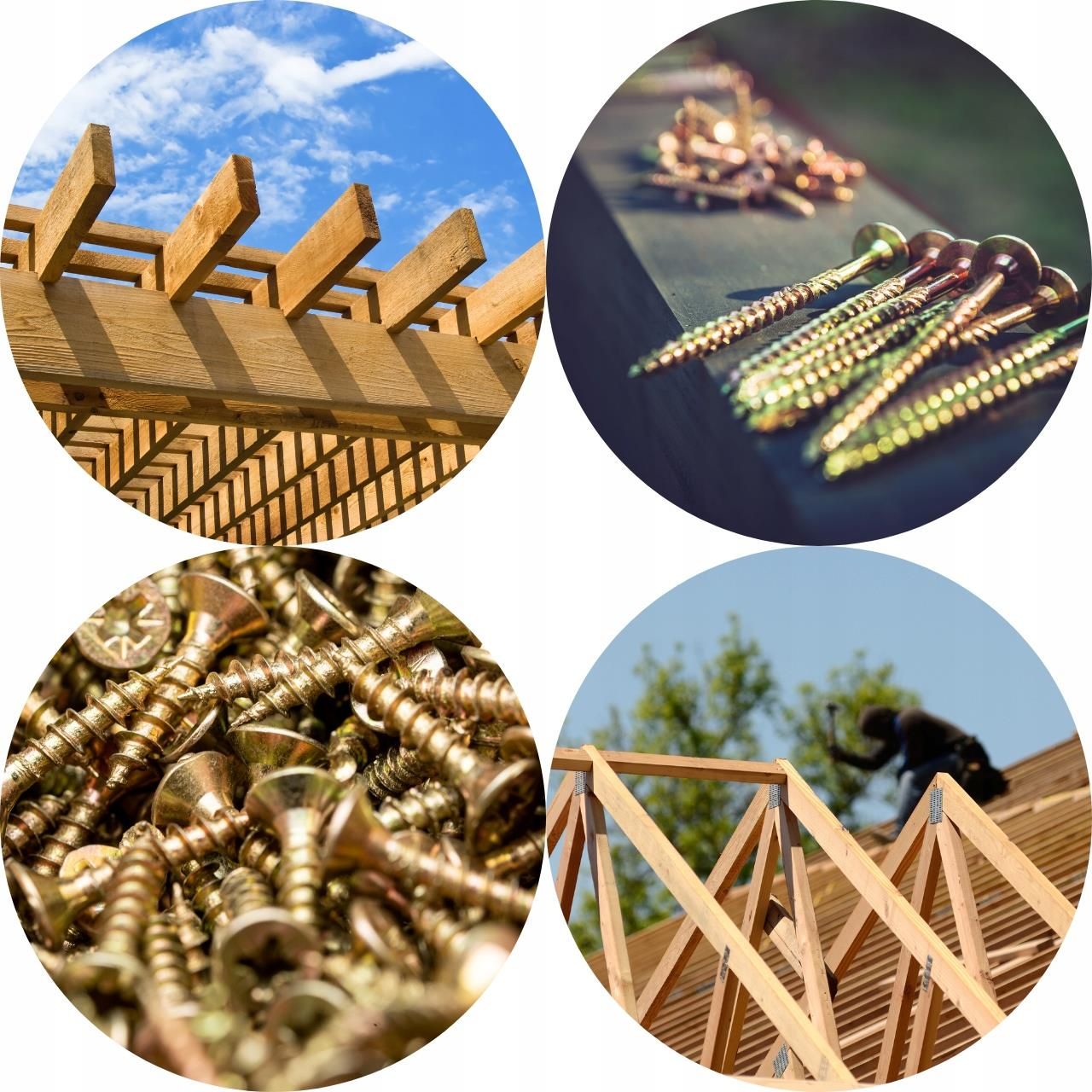 Mag Krak Wkręty ciesielskie talerzowe do więźby drewna torx 8x280 5szt ...