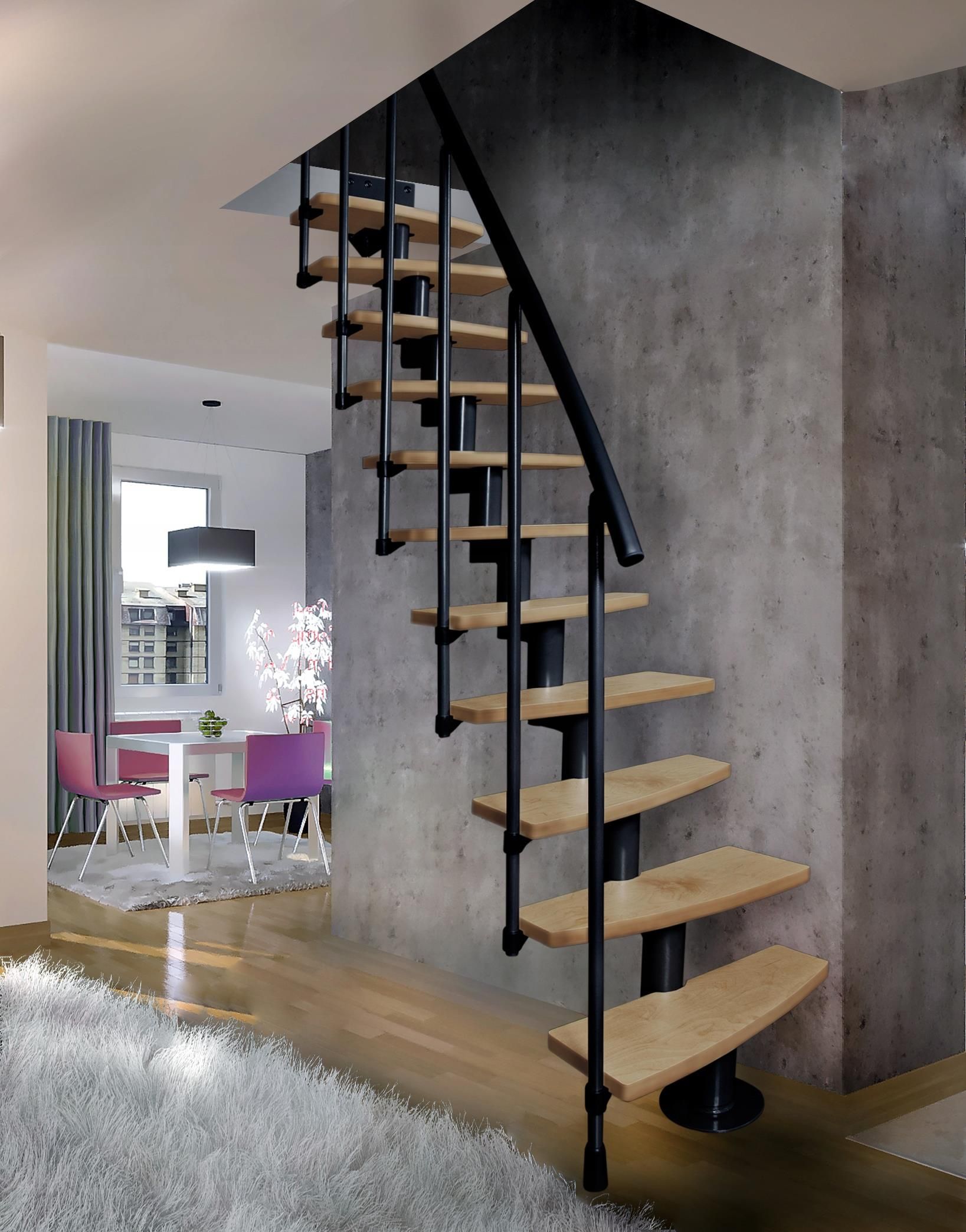 Atrium Schody Modułowe Mini Plus 11 Stopni Buk Ral 9005 (M+M40S115B) - Opinie i ceny na Ceneo.pl