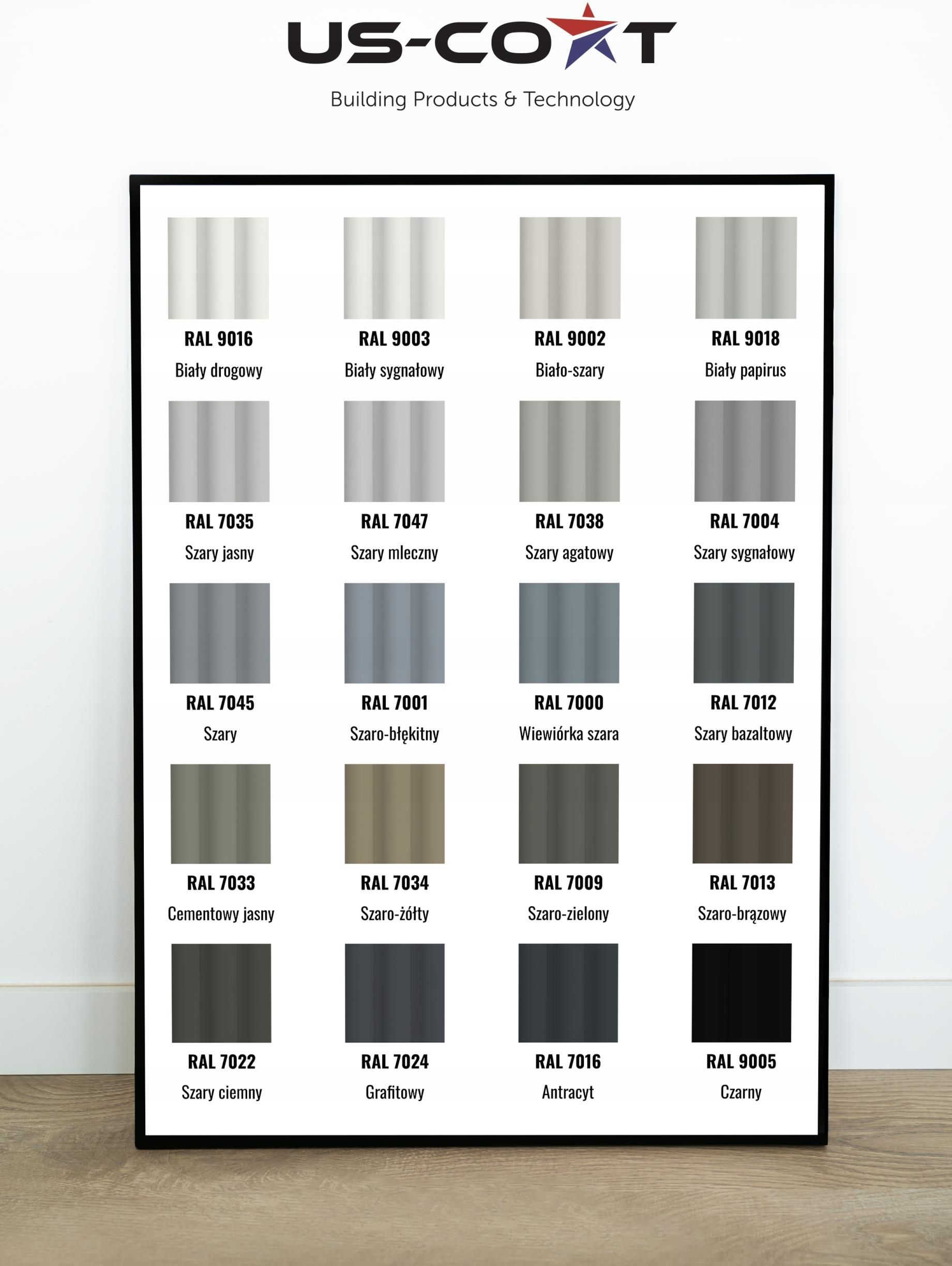 Farba Us-Coat Farba Do Dachu Metalowego Blacha Zestaw Grafitowy Ral ...