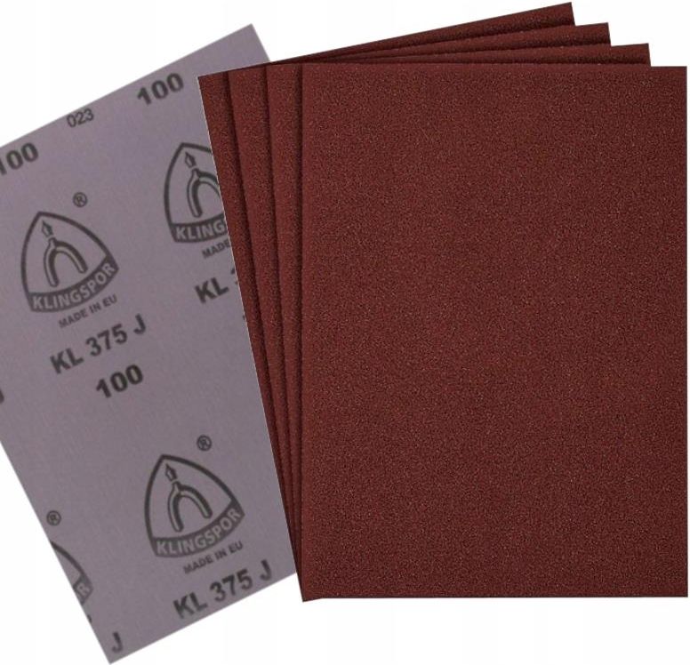 Klingspor Płótno Papier Ścierny Do Drewna Metalu Arkusz Kl381J P320 5X ...