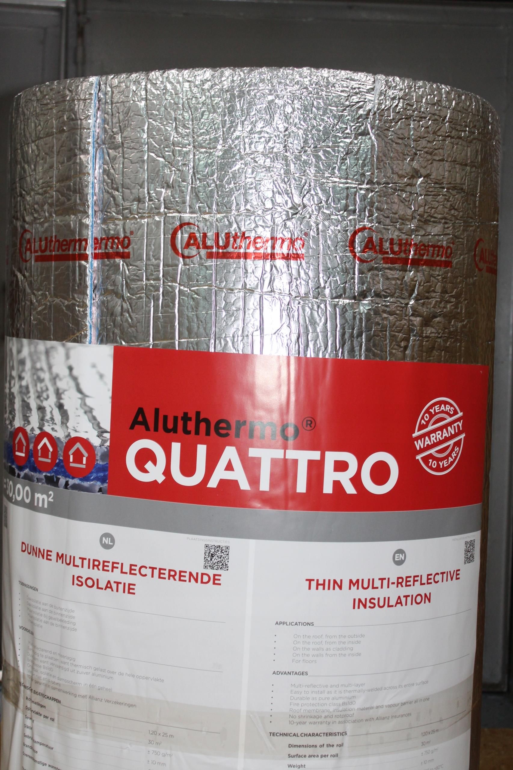 Aluthermo Folia Izolacyjna 25X0,20X10Mm Oklejone Krawędzie 1880659596 ...