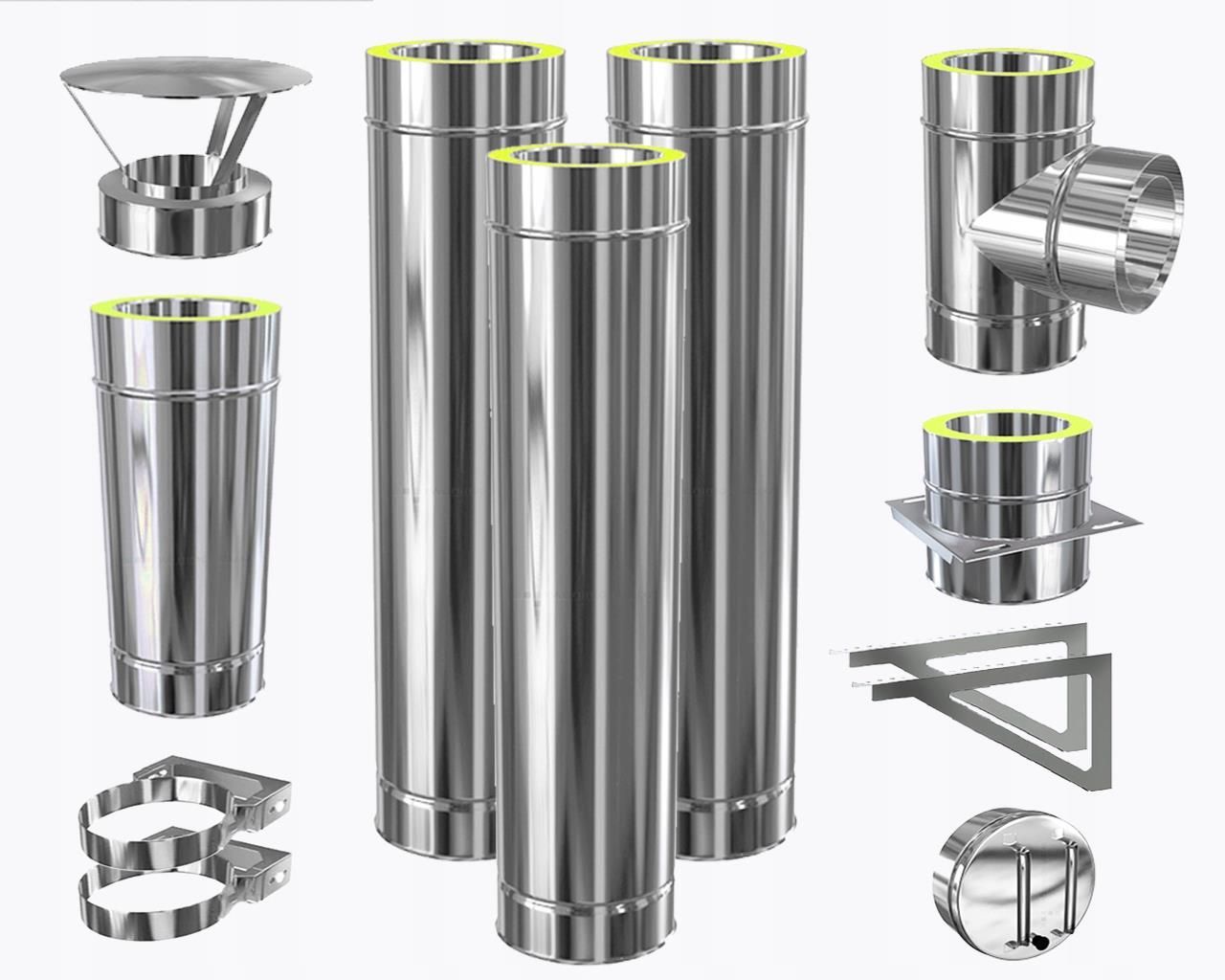 System kominkowy Mk Komin Izolowany Zewnętrzny Piec Z Płaszczem Wodnym Żeliwny K6 K9 K10 Koza ...
