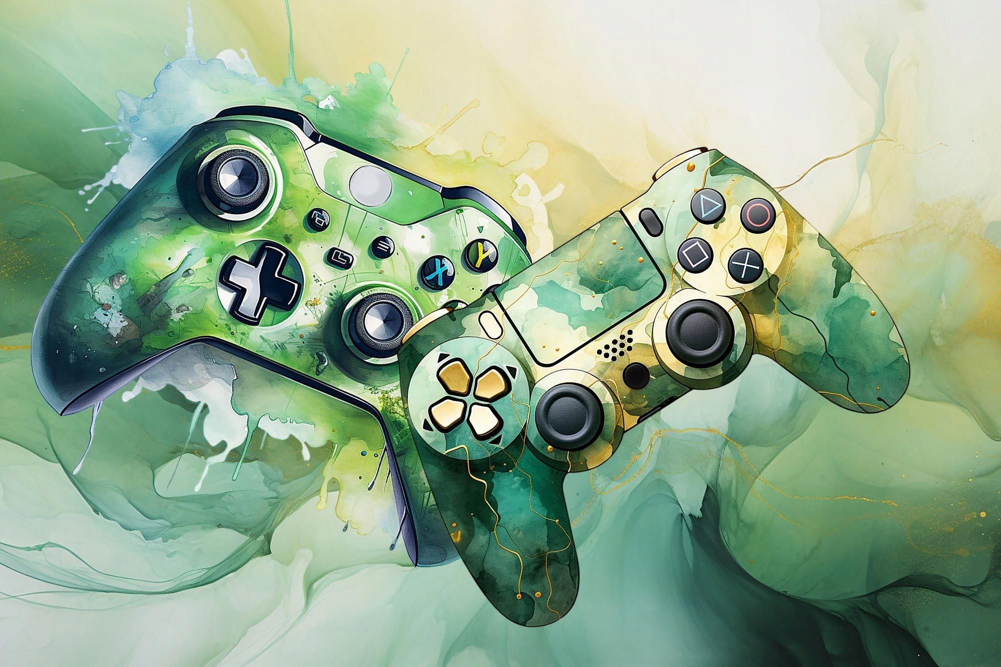 Tapeta Dla Dzieci Gamepad Gamer Pokój Gier Game Konsola Pc Joystick ...