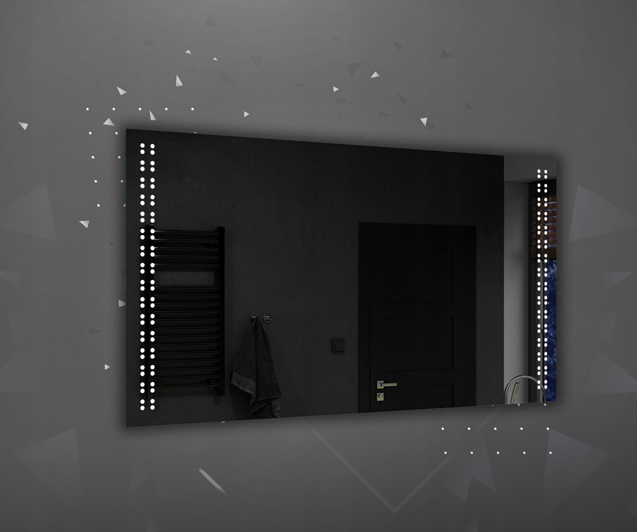Artforma Lustro łazienkowe podświetlane Led na baterie 130x80cm wymiar ...