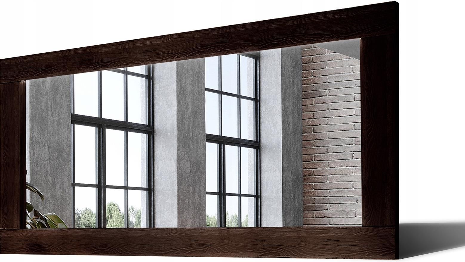 Artforma 120x100 Prostokątne lustro Łazienkowe z drewnianą dębową ramą ...