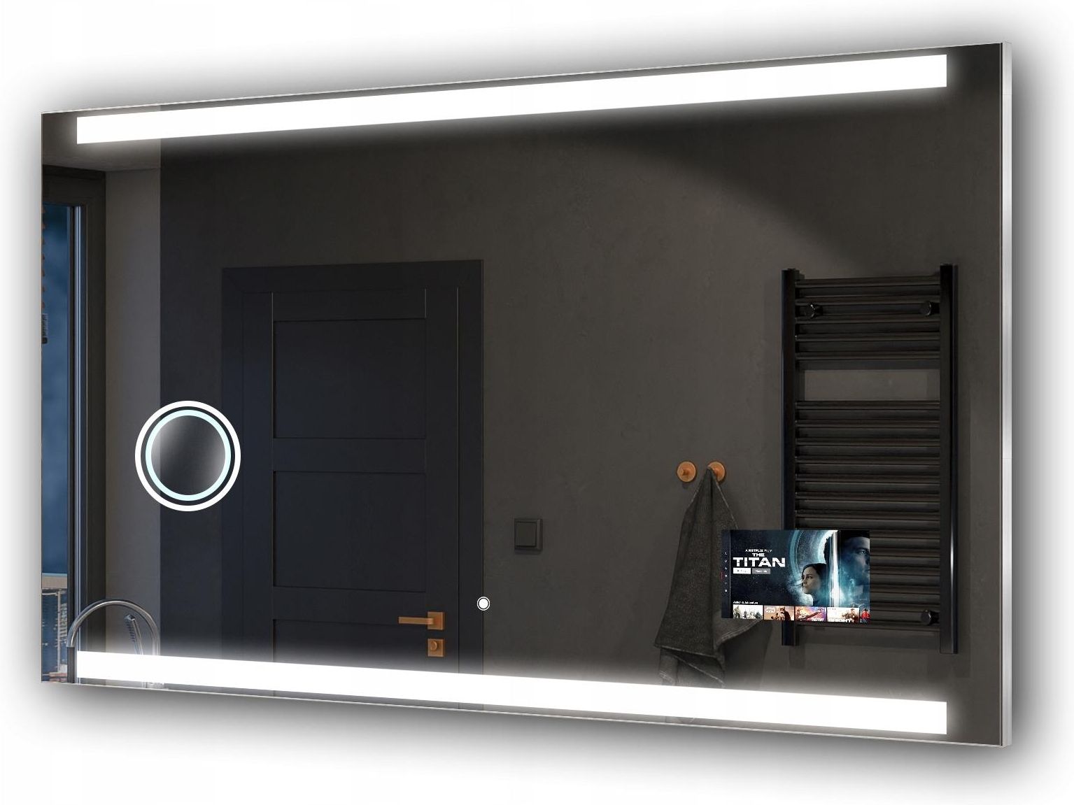 Artforma Lustro podświetlane Led do łazienki 130x60cm z Włącznik i ...