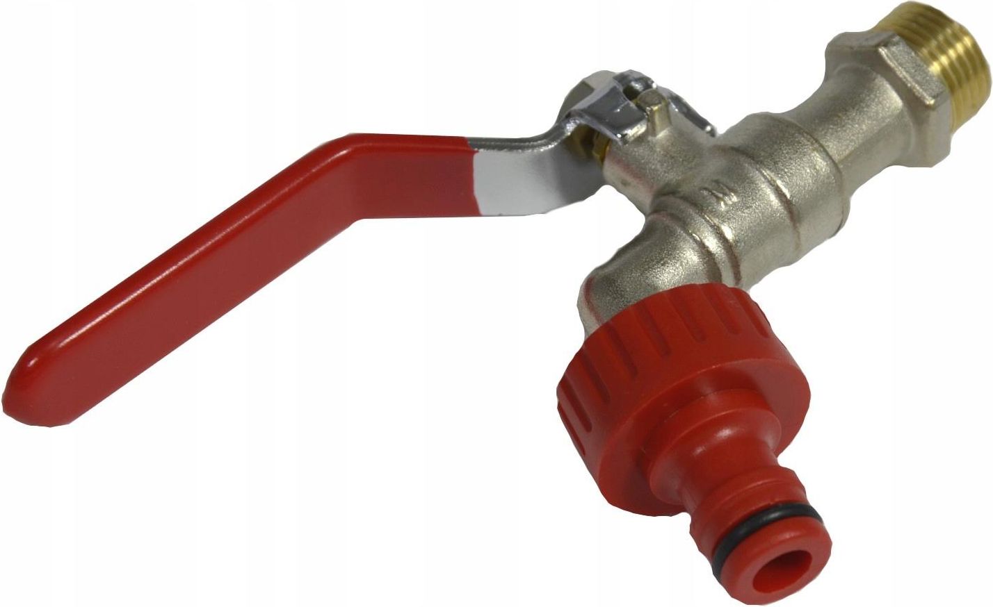 Zawór Metal-Tech Zawór Kurek Kulowy Kran Czerpalny Ogrodowy 3/4 Cala Dn20 Szybkozłączka ...