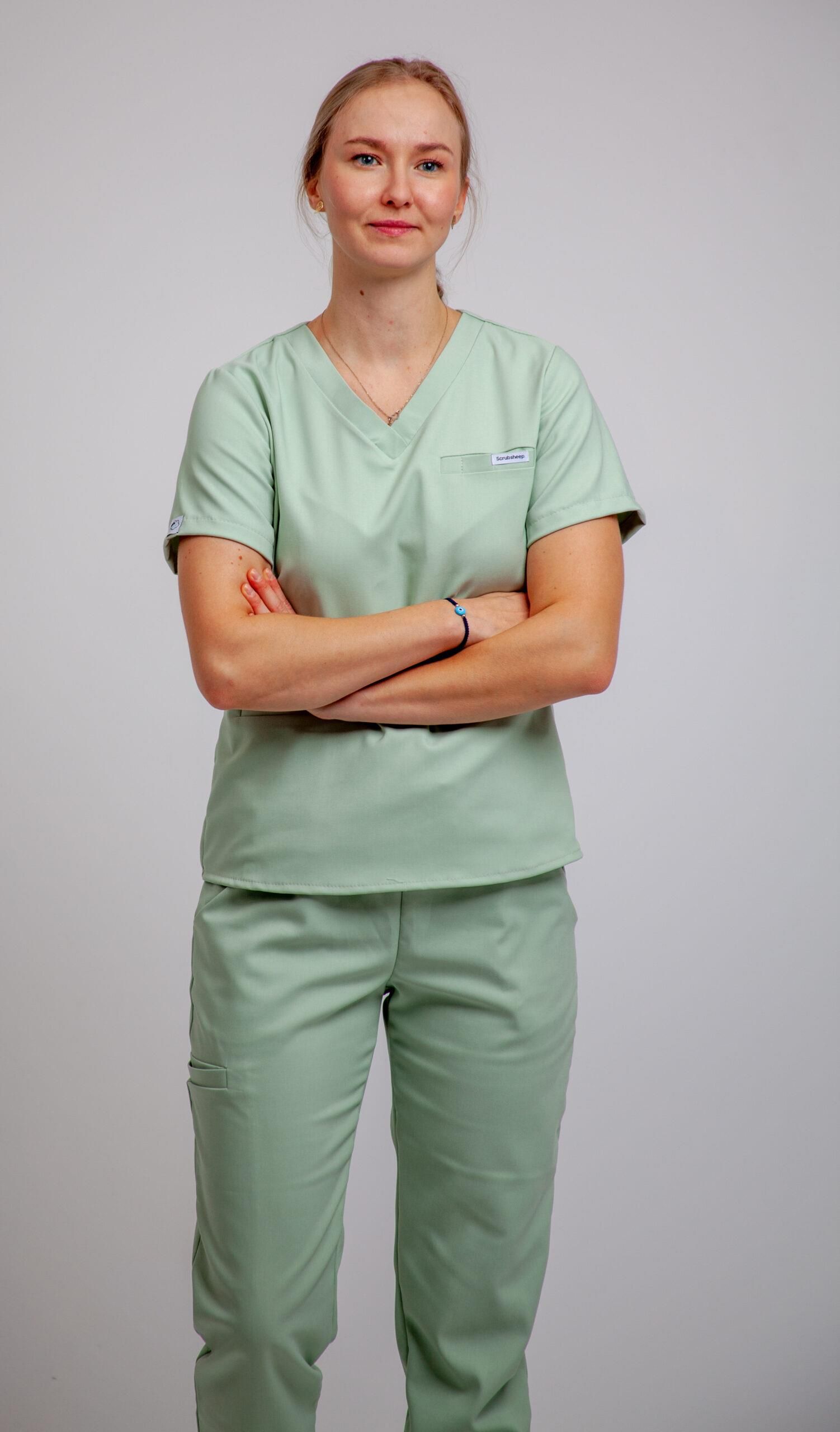 Scrubsheep Bluza Medyczna Scrubs Damska Pistachio Green L - Ceny i ...
