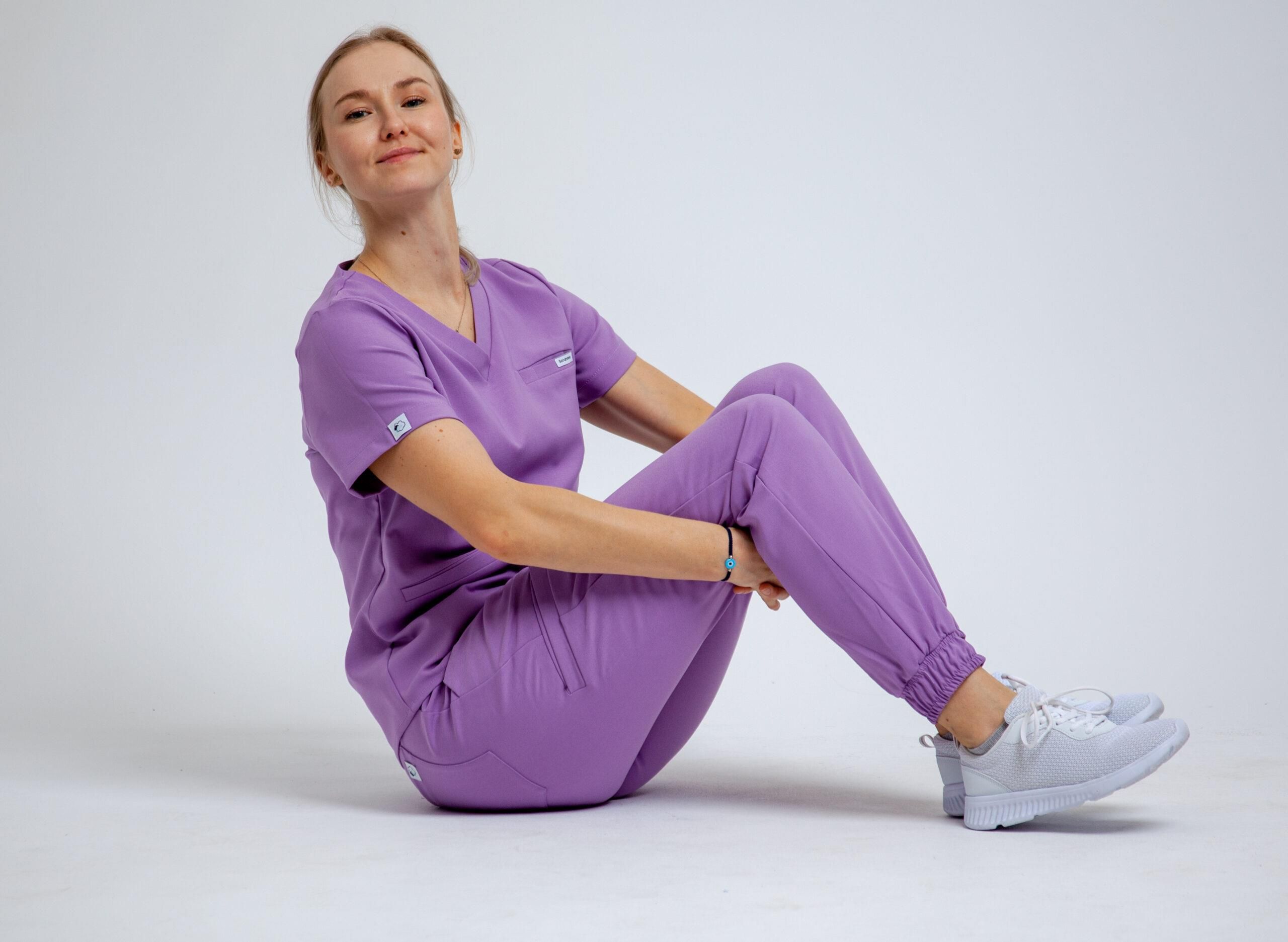 Scrubsheep Bluza Medyczna Scrubs Damska Lavender L - Ceny i opinie ...