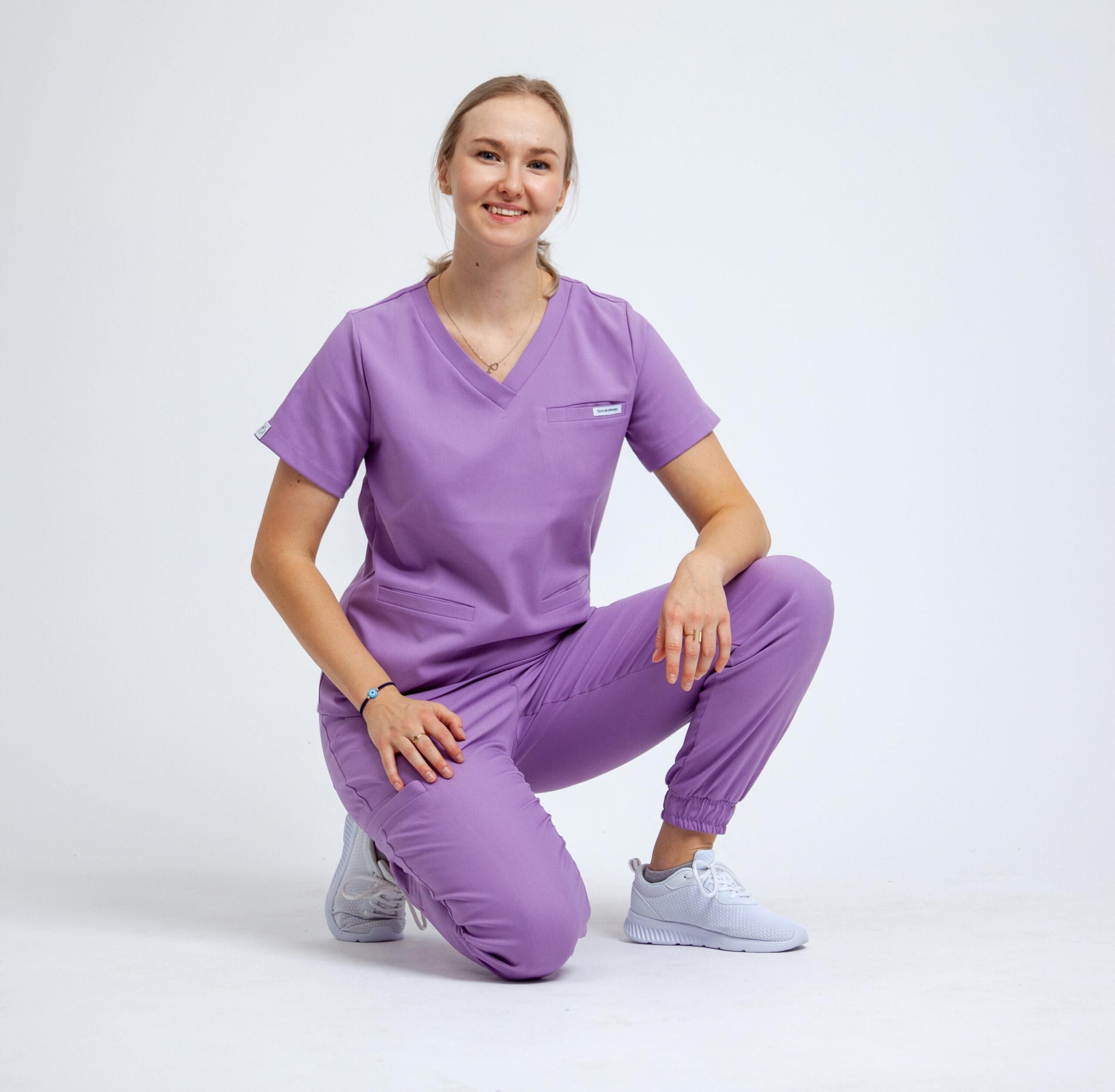 Scrubsheep Bluza Medyczna Scrubs Damska Lavender L - Ceny i opinie ...