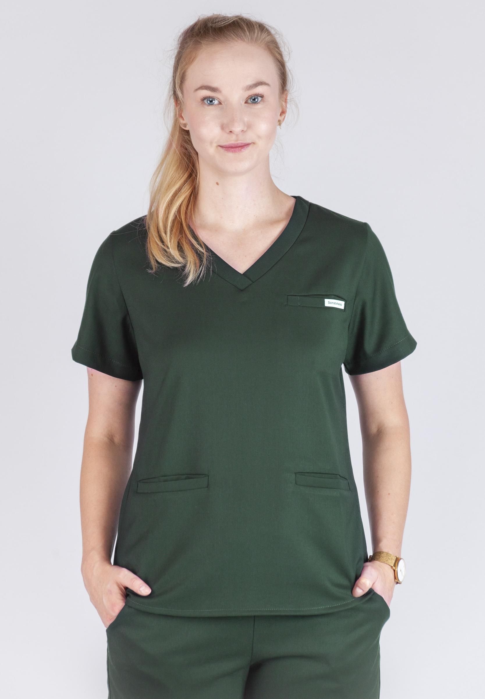 Scrubsheep Bluza Medyczna Scrubs Damska Pine Green S - Ceny i opinie ...