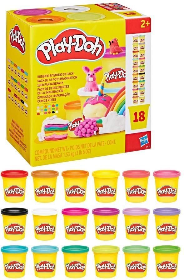 Hasbro Play Doh Ciastolina Zestaw 18 Kolorowych Tub Aż 1,53kg Ciastoliny G0522 - Ceny i opinie ...