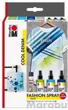 Marabu Farby W Sprayu Do Malowania Na Tkaninach Fashion Spray “Cool ...