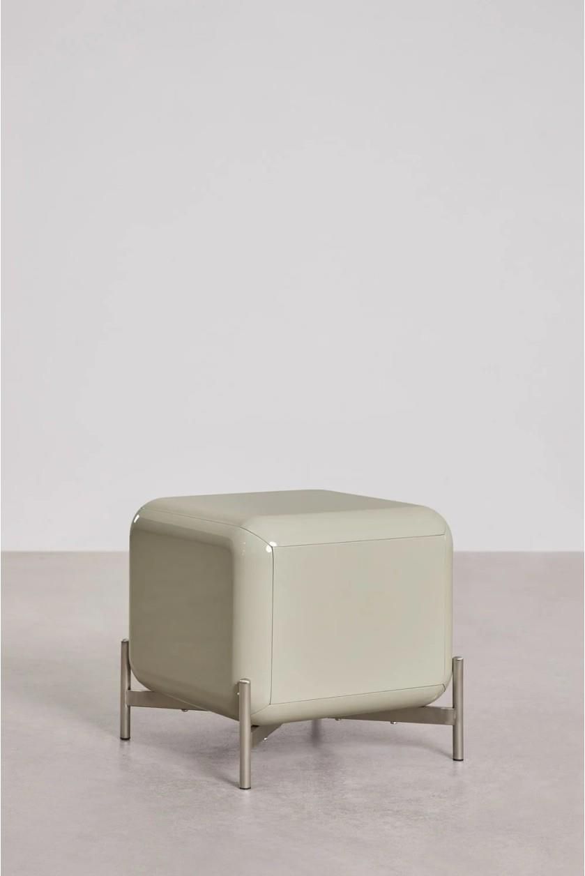 Sklum Szafka Nocna 45X45Cm Z Mdf Błyszcząca Alazne Miętowa (24720 ...