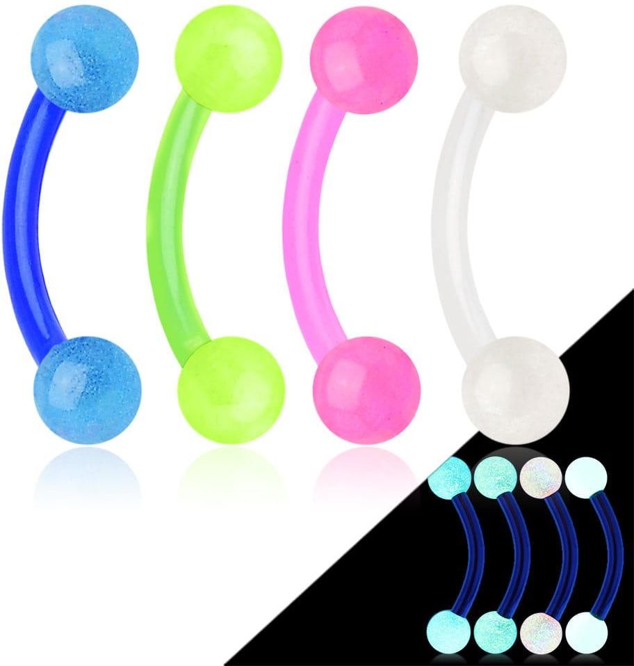 Piercing4U Kolczyk Do Brwi Akrylowy Bioplast Septum Smiley Daith Ba14 ...