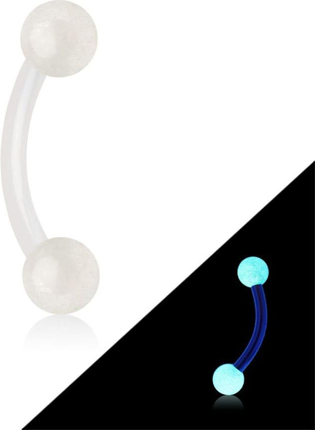 Piercing4U Kolczyk Do Brwi Akrylowy Bioplast Septum Smiley Daith Ba14 ...
