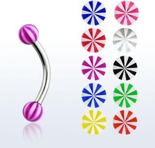 Piercing4U Kolczyk Do Brwi Smiley Kulki 3mm Brew Uv Piercing Bwa6 ...