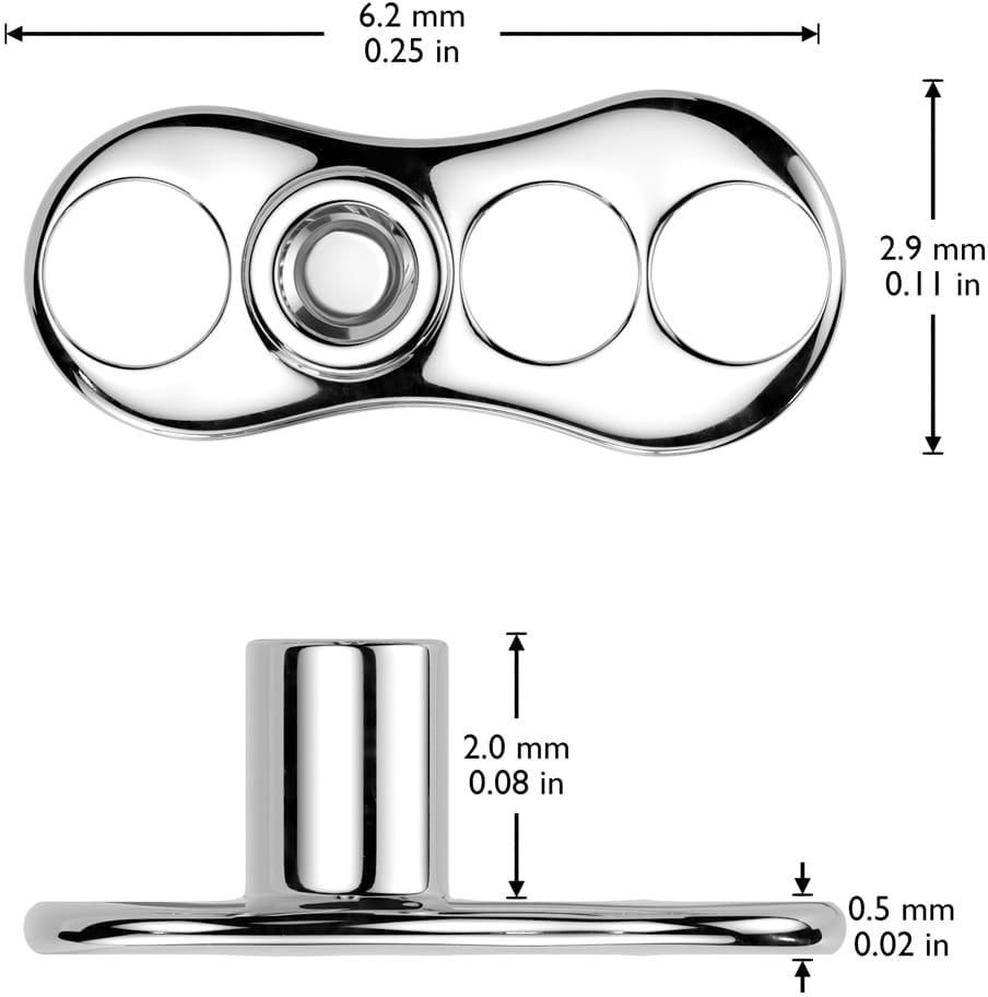 Piercing4U Implant Stópka Dermal Anchor Tytan Microdermal Piercing Mi01 ...
