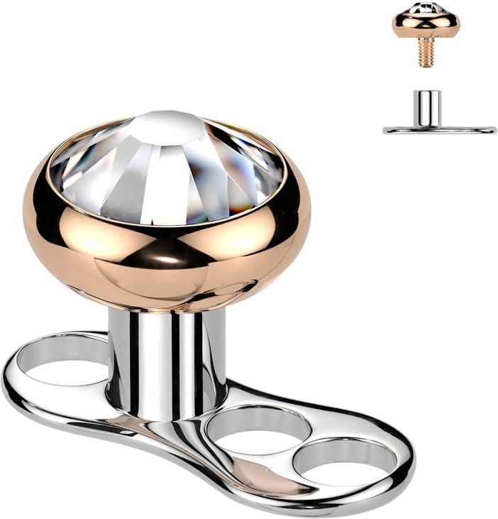 Piercing4U Implant Stópka Dermal Anchor Tytan Microdermal Piercing Mi01 ...