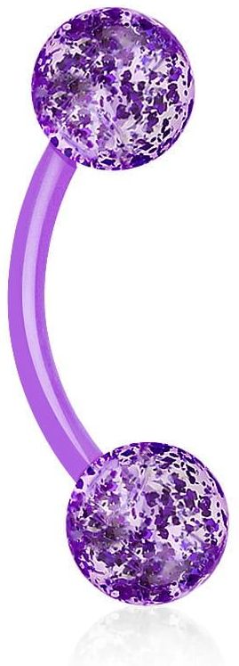 Piercing4U Kolczyk Do Brwi Septum Smiley Bioflex Ba16 Fioletowy - Ceny ...