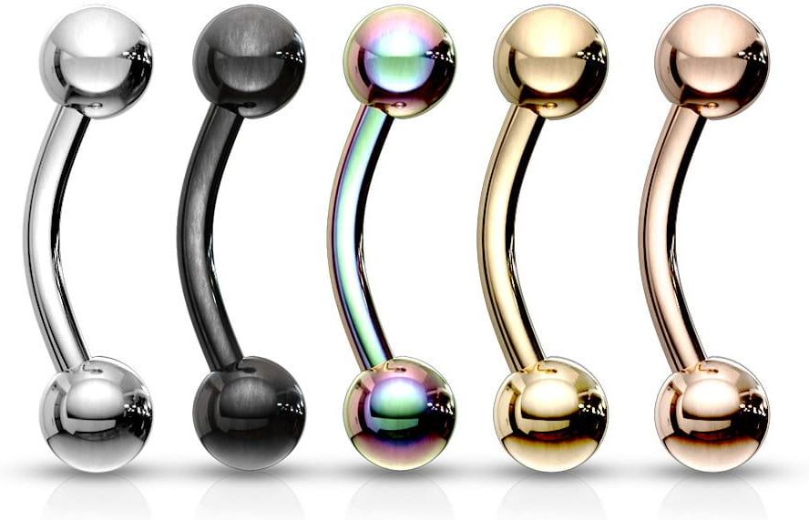 Piercing4U Kulki Kolczyk Do Brwi Smiley Septum Piercing B23 Jasny ...