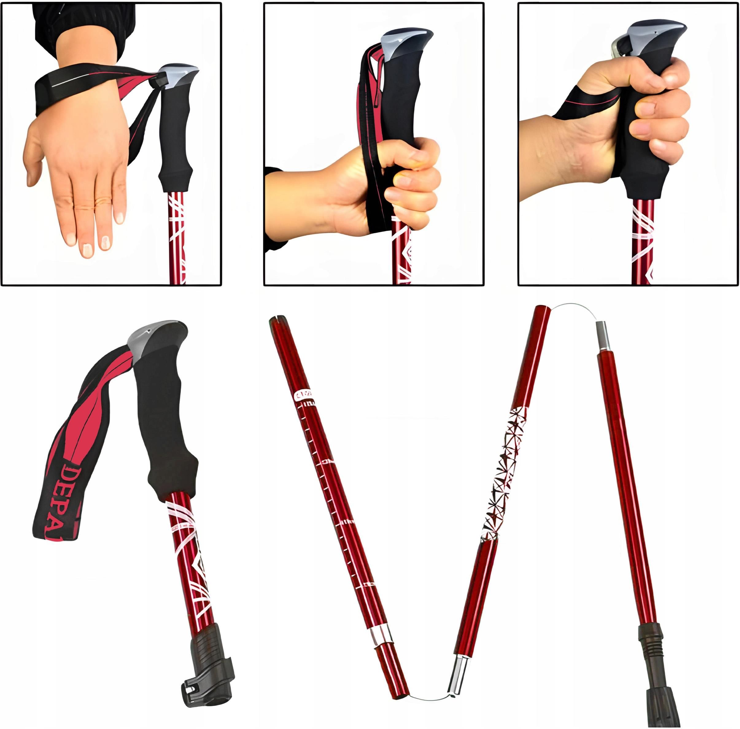 Renew Force Kije Trekkingowe Składane Regulowane Kijki W Góry ...