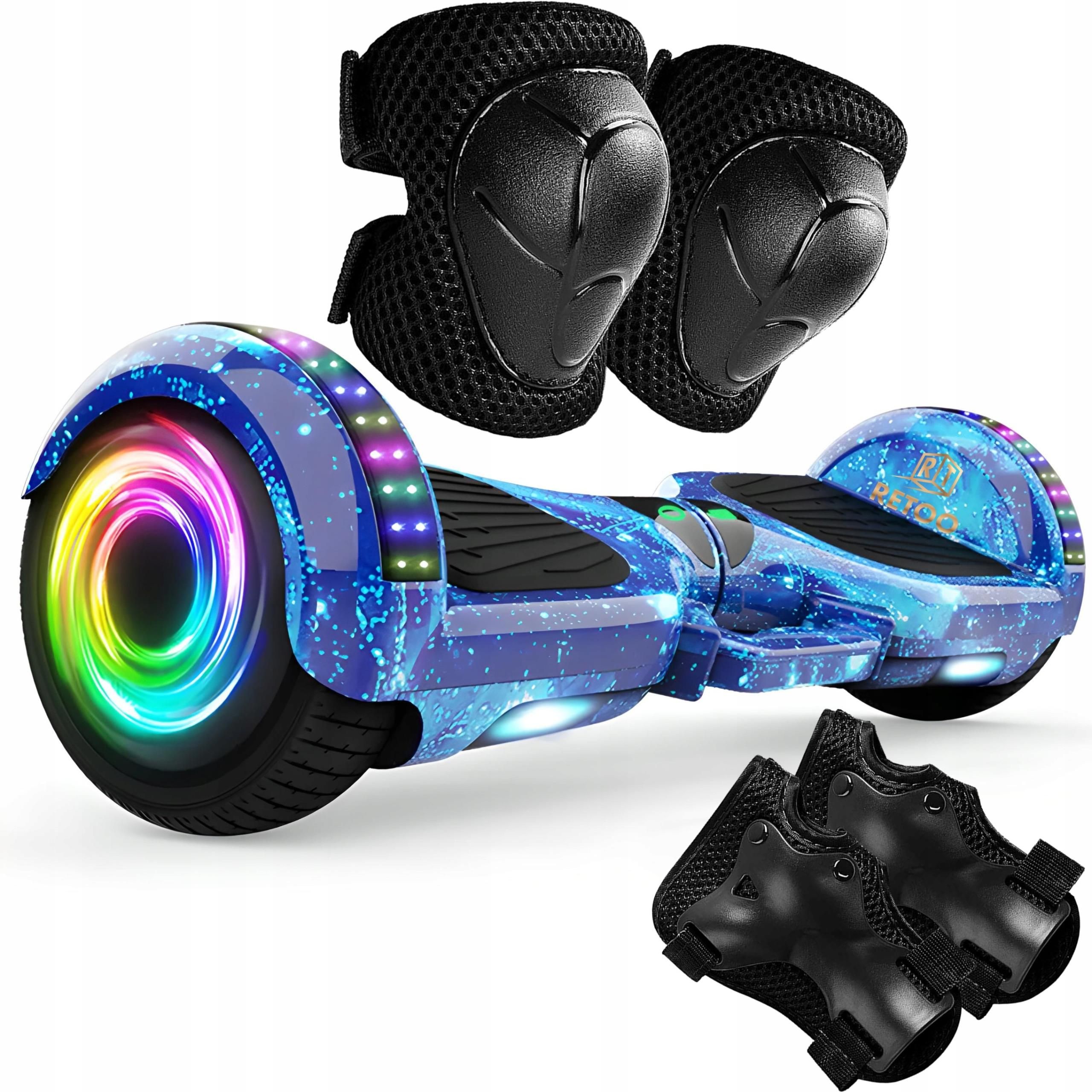Retoo Hoverboard Deskorolka Elektryczna Led Deska Głośniki Bt 6,5 ...