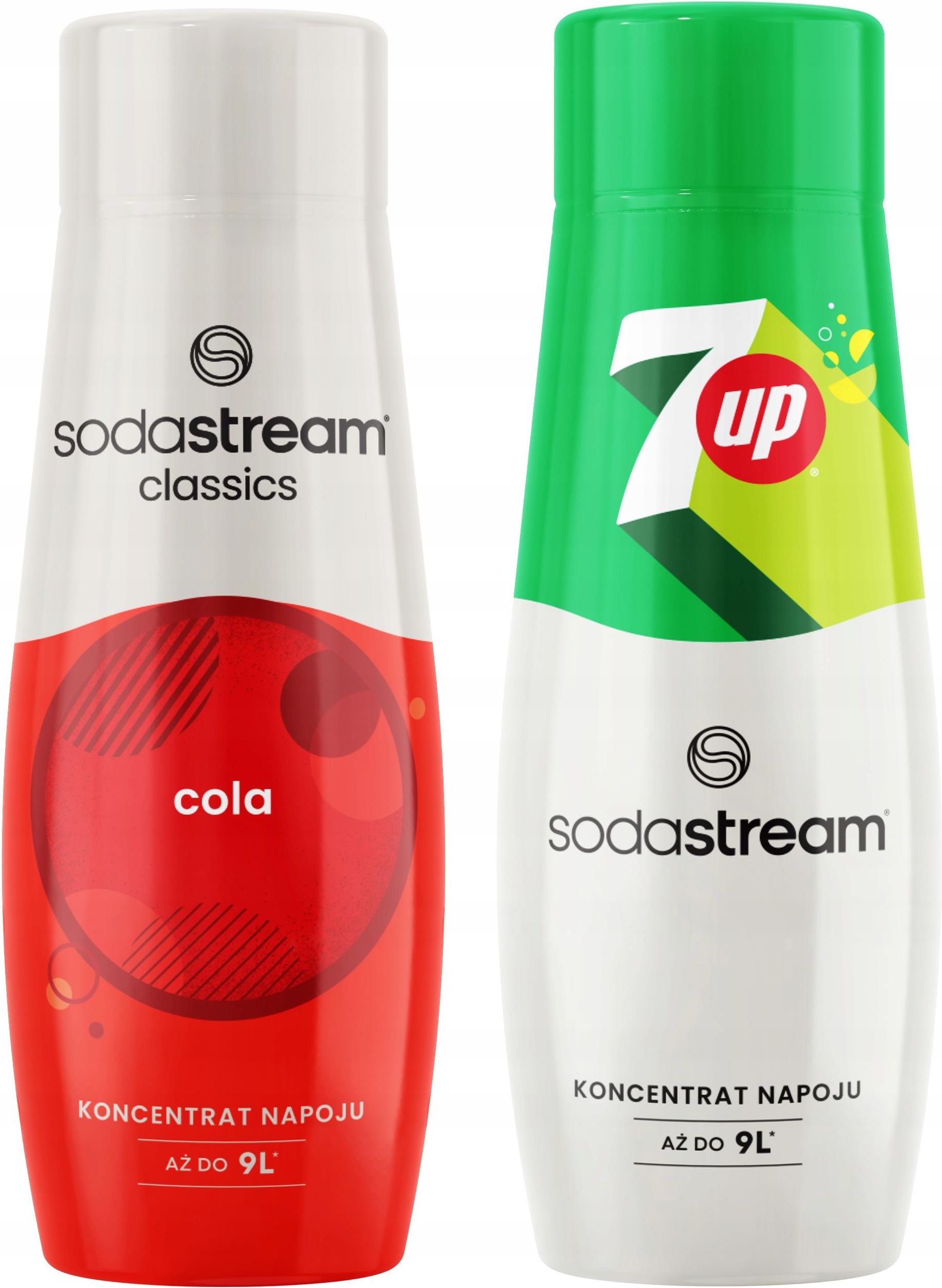 SODASTREAM Zestaw Koncentratów do Saturatora 2x Syrop COLA + 7UP - Ceny ...