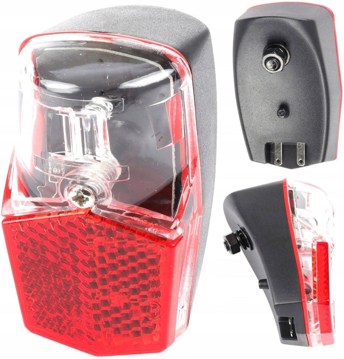 Manseri Lampa Rowerowa Tylna, Lampka Na Dynamo, Mocowana Błotnik - Ceny ...