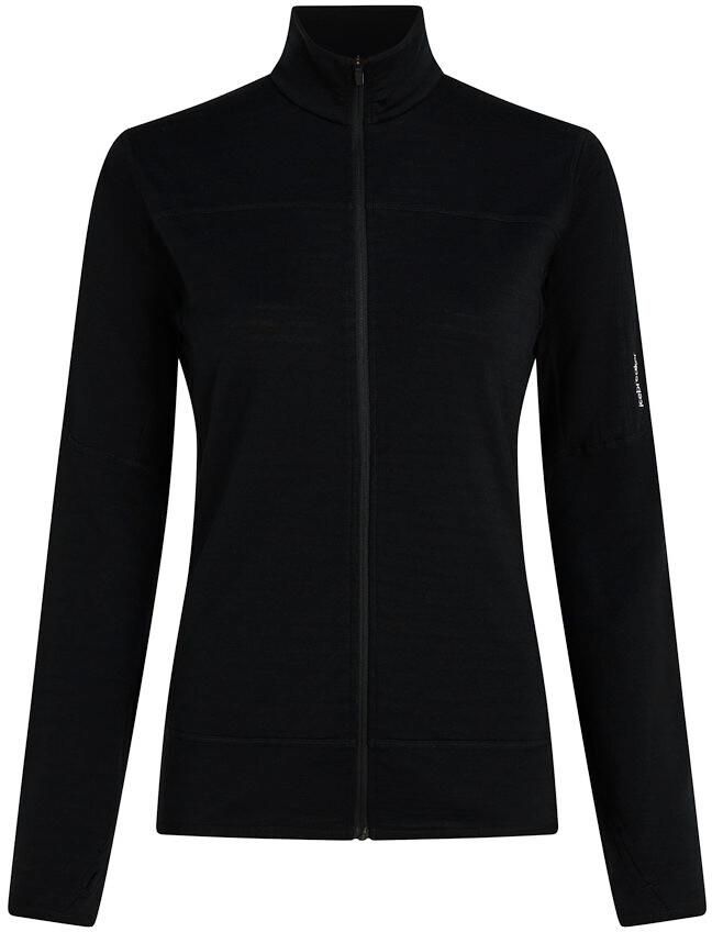 Bluza damska Icebreaker Merino 300 RealFleece Descender LS Zip Black XL ...