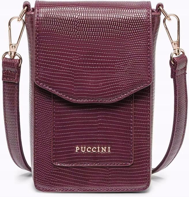 MAŁA TOREBKA LISTONOSZKA PHONE BAG PUCCINI BML0859T1-3B BORDOWA - Ceny ...