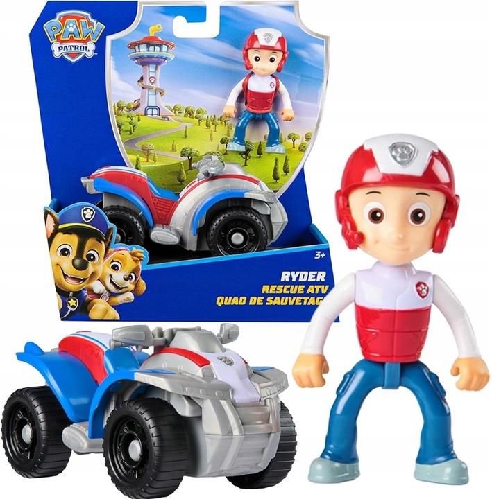 Spin Master Psi Patrol Ryder Quad Pojazd Ratunkowy Ruchoma Figurka ...