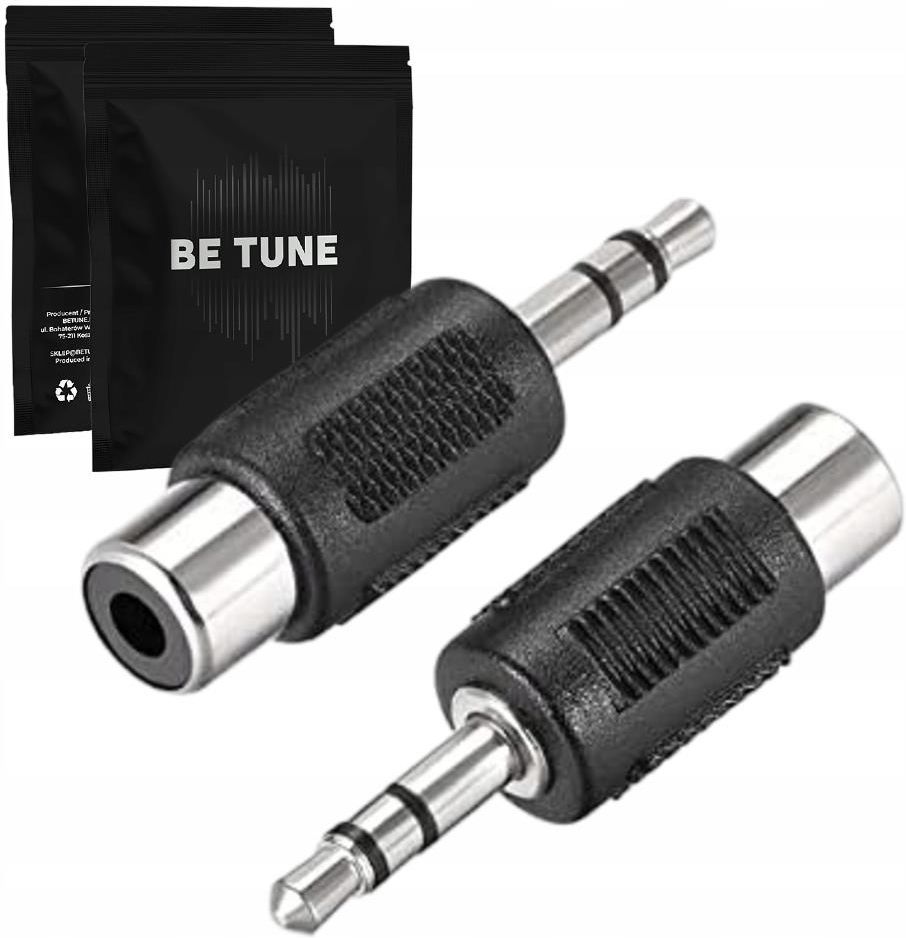 Betune Adapter Przejściówka Cinch do Mini Jack 3,5MM Aux 3 Pin Hq ...