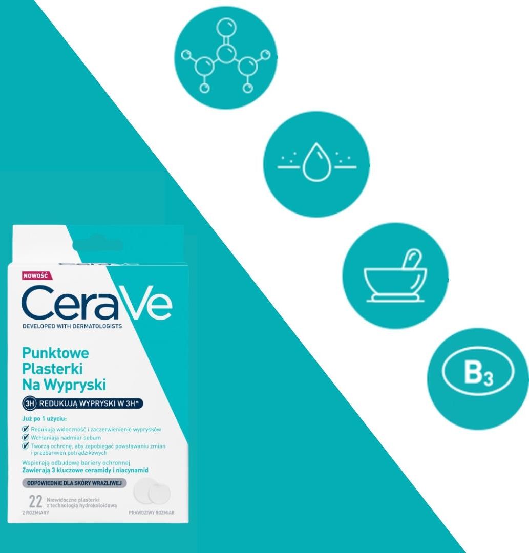 Cerave Punktowe Plasterki Na Wypryski 2x22szt. - Opinie i ceny na Ceneo.pl