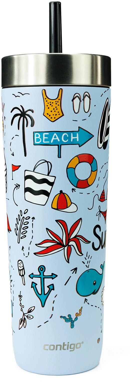 Contigo Kubek Termiczny Ze Słomką Luxe Tumbler 720ml Summer Periwinkle ...