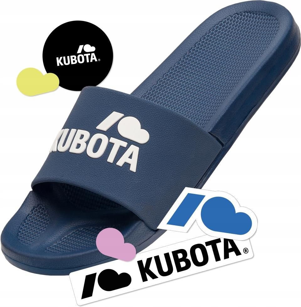 Kubota Klapki Basenowe Męskie Granatowe Zestaw Naklejek - Ceny i opinie - Ceneo.pl