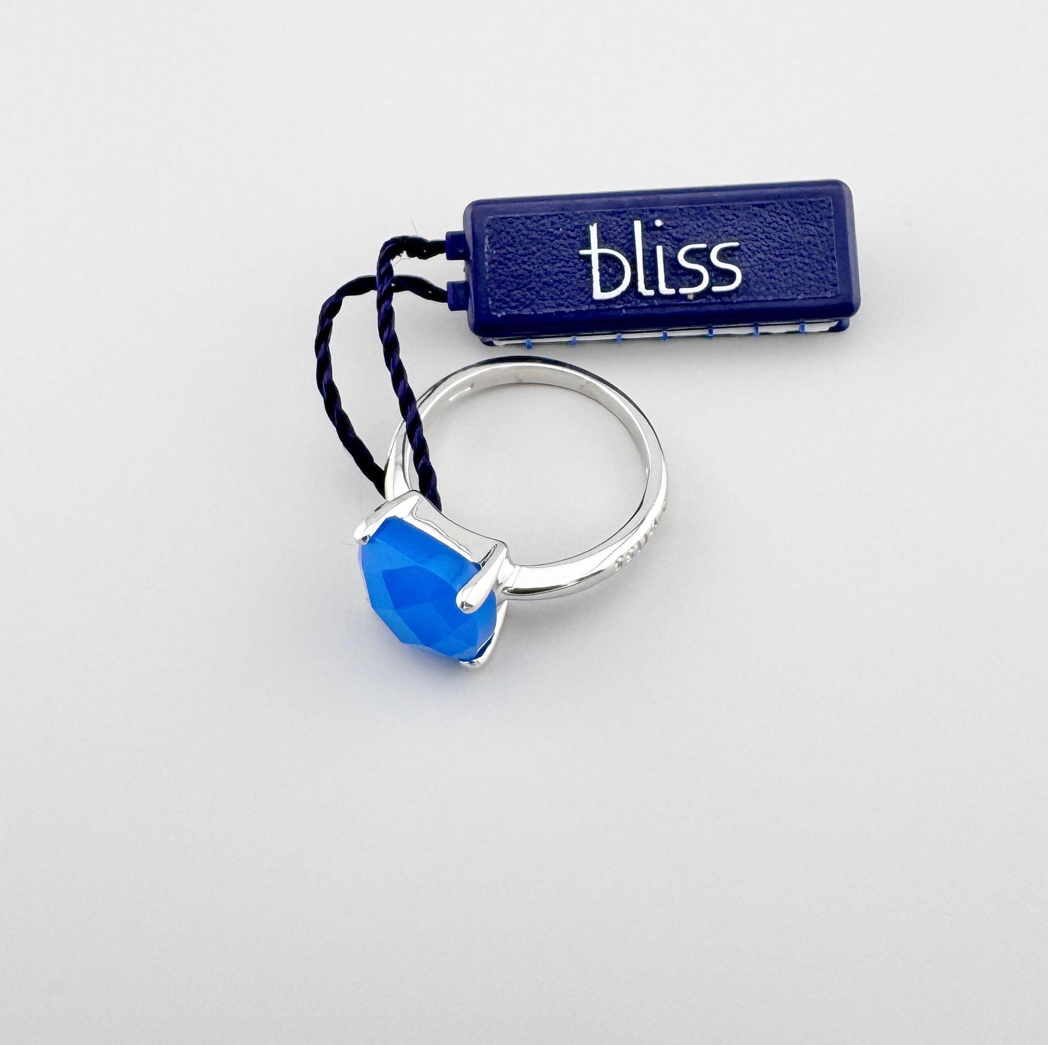 Pierścionek z błękitnym agatem Bliss Gioielli - Ceny i opinie - Ceneo.pl