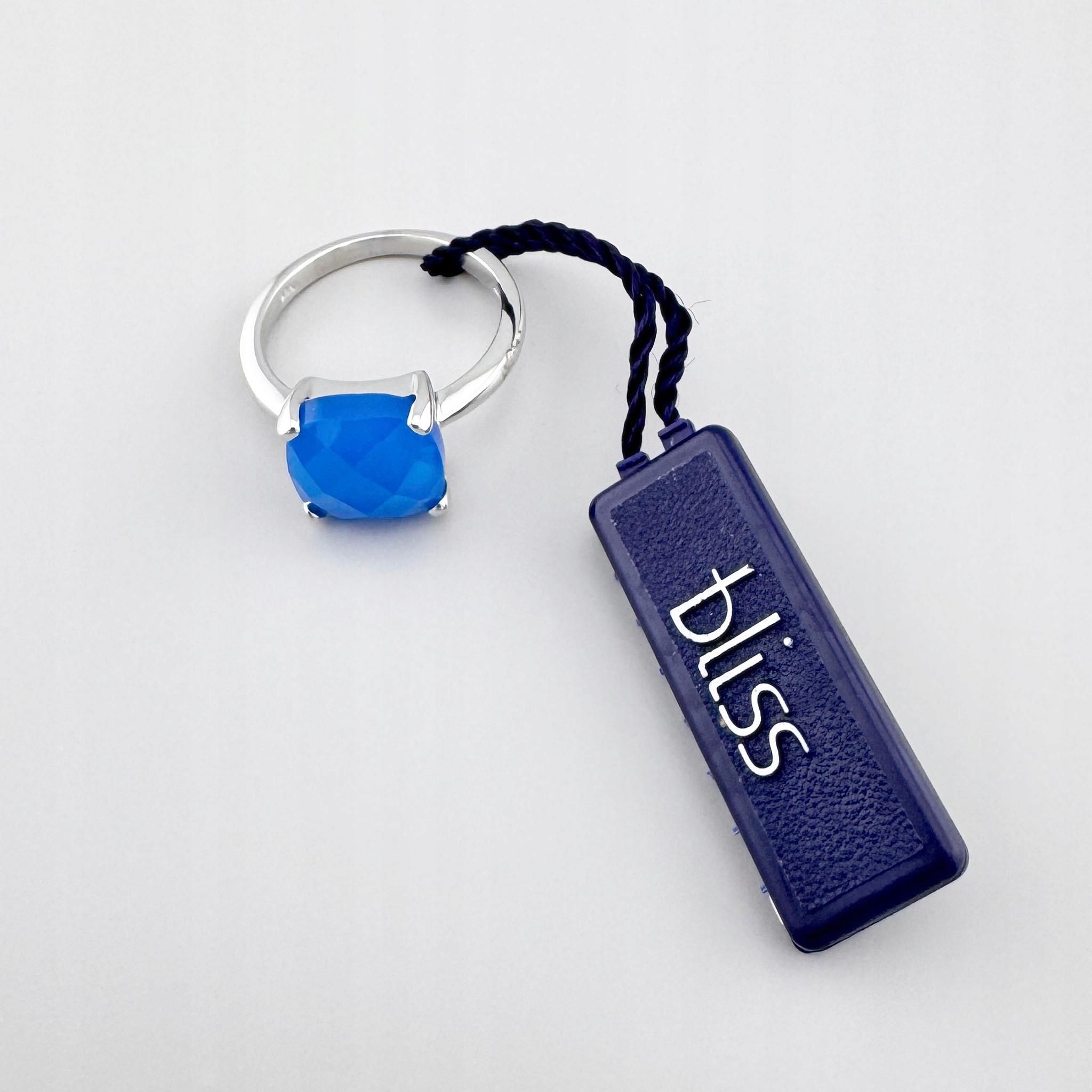 Pierścionek z błękitnym agatem Bliss Gioielli - Ceny i opinie - Ceneo.pl