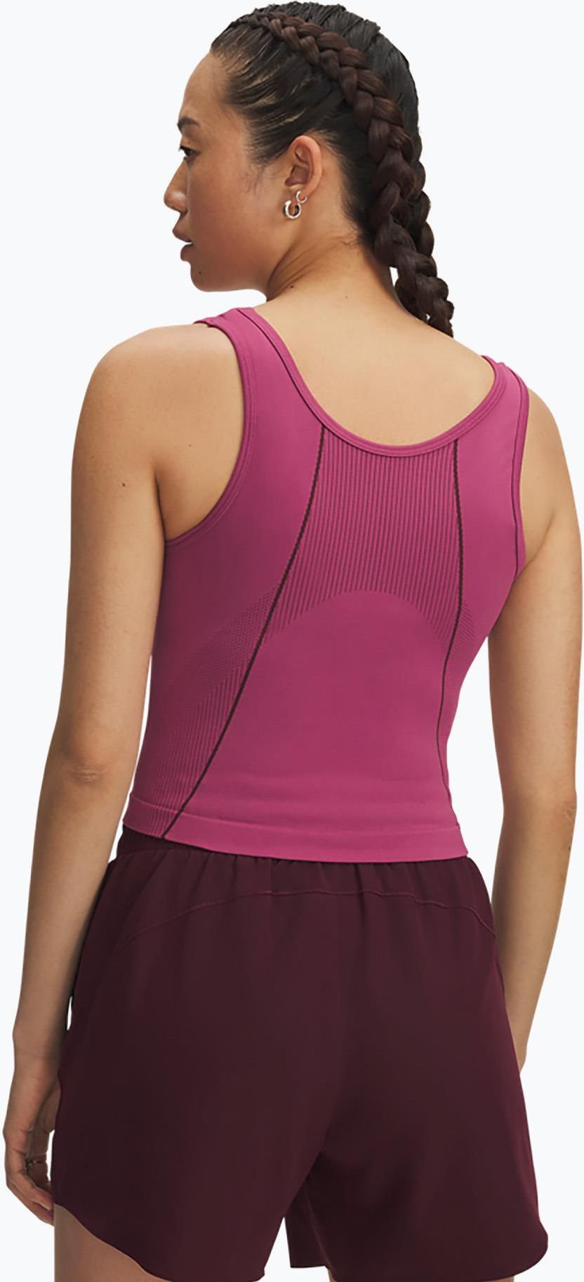 Under Armour Koszulka Treningowa Damska Vanish Seamless Tank Fuchsia Dusk/Dark Maroon/Dark ...