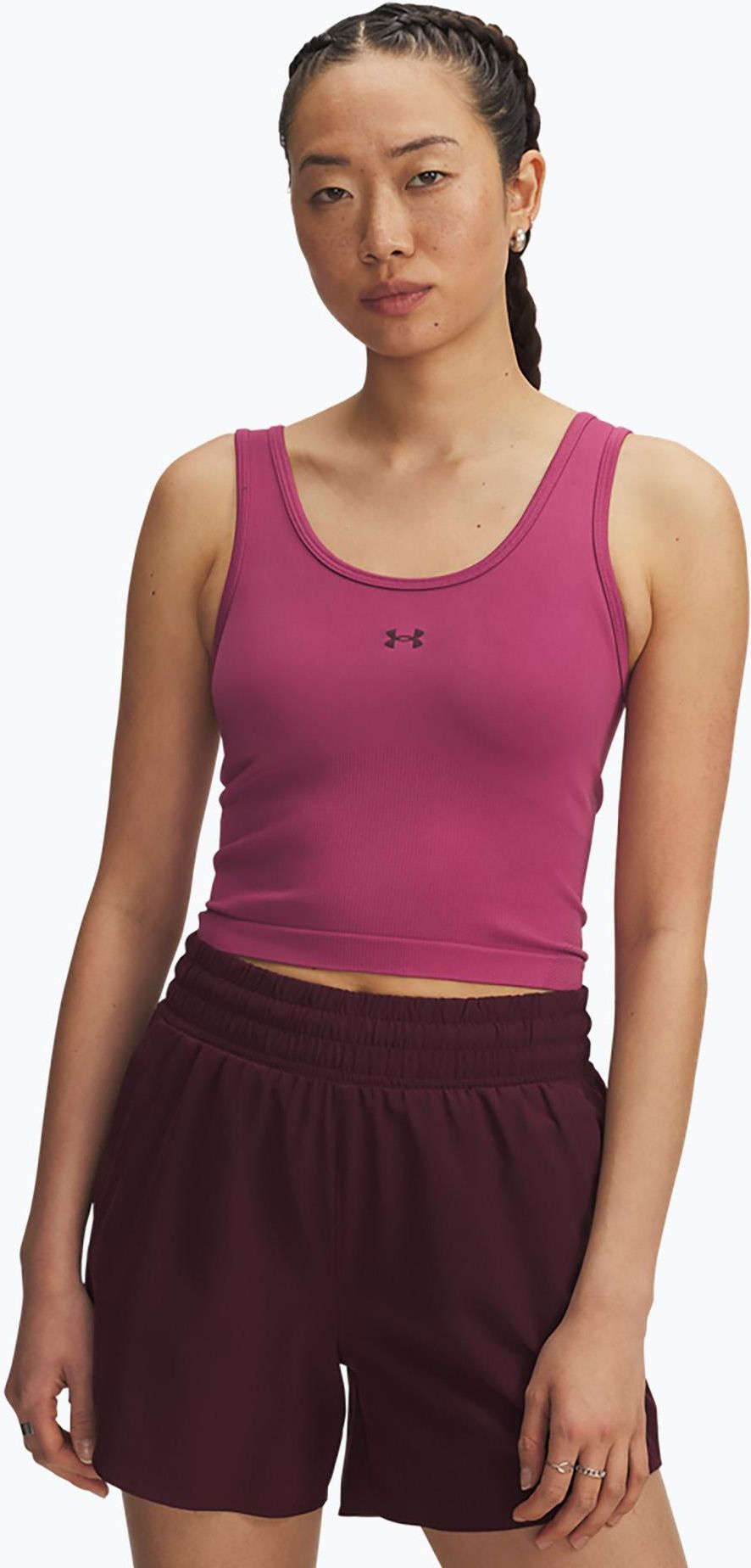 Under Armour Koszulka Treningowa Damska Vanish Seamless Tank Fuchsia Dusk/Dark Maroon/Dark ...