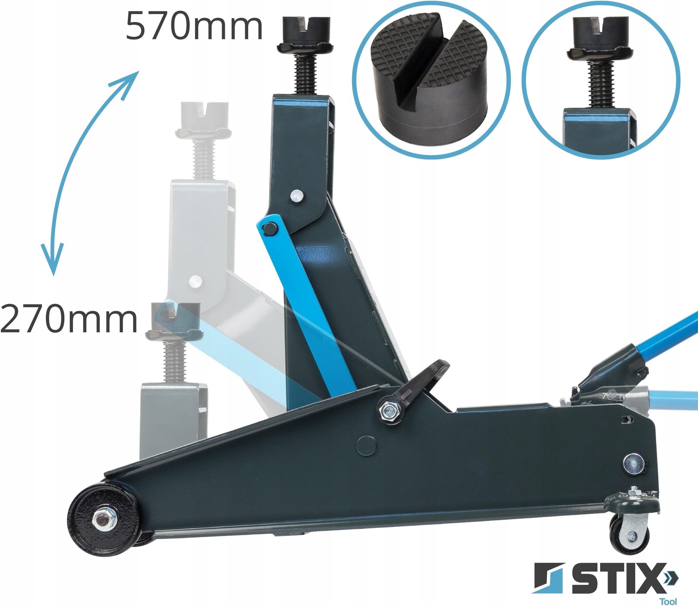 Stix Podnośnik Samochodowy Żaba Hydrauliczny 3 Tony Lewarek Punktowy ...