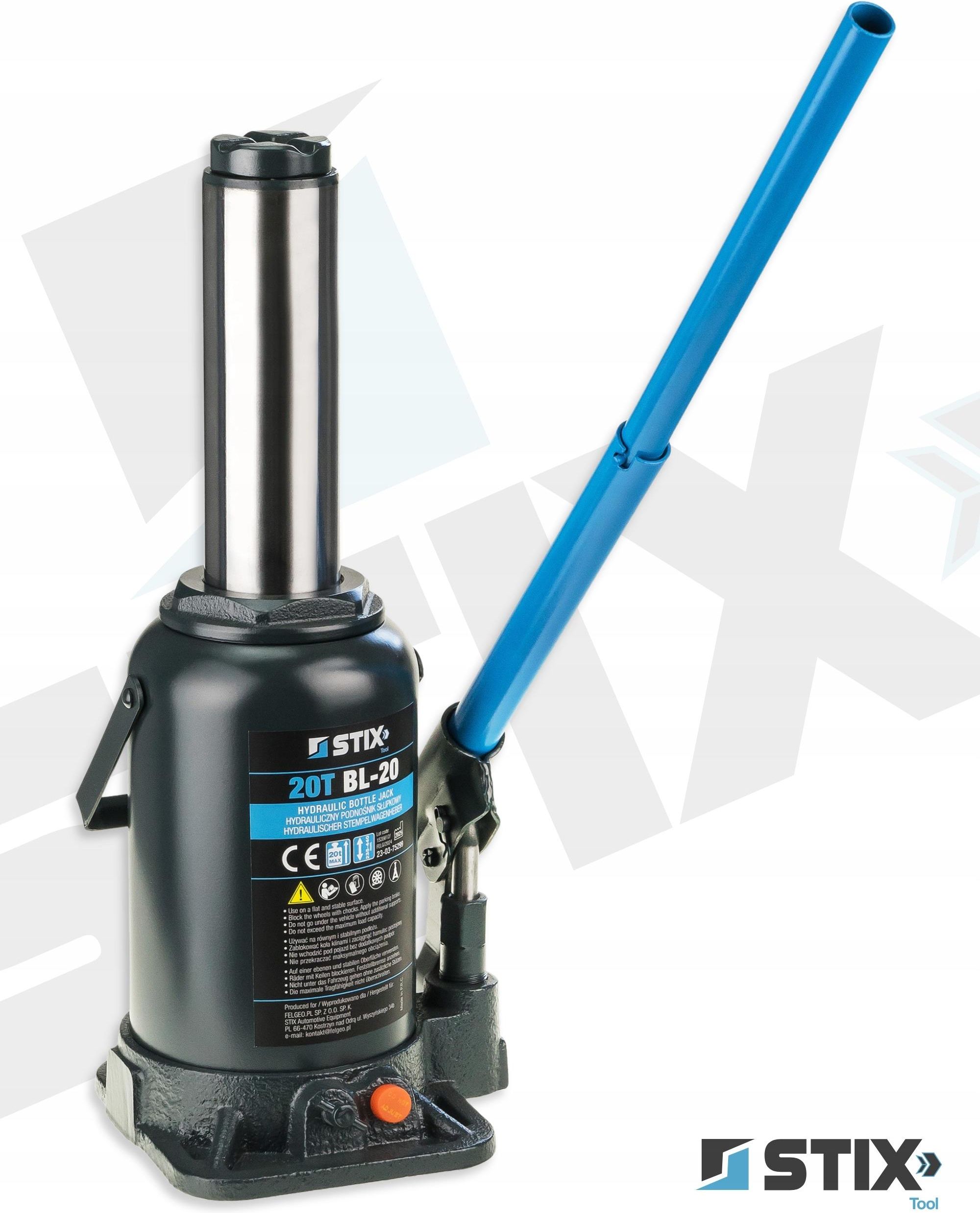Stix Podnośnik Samochodowy 20T 235-460Mm Słupkowy Butelkowy Hydrauliczny Bl-20 - Opinie i ceny ...
