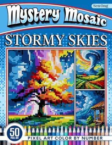 [AC] Stormy Skies Mystery Mosaics Color by Number: 50 Dramatic Scenes ...