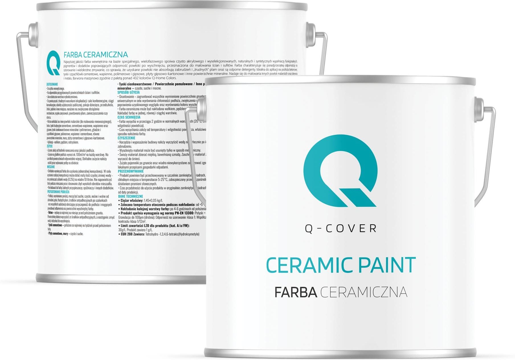 Farba Q-Cover Farba Ceramiczna Głęboki Mat Cytrynowy 2x5l - Opinie i ...