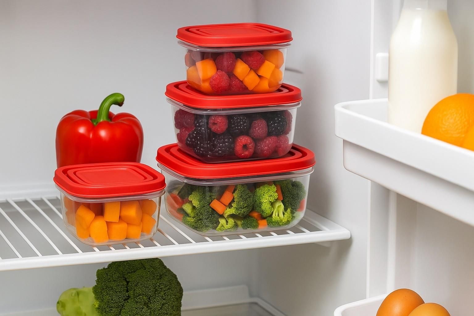 Komplet 5 pojemników kwadratowych KLIC BOX mix kolorów - Opinie i ...